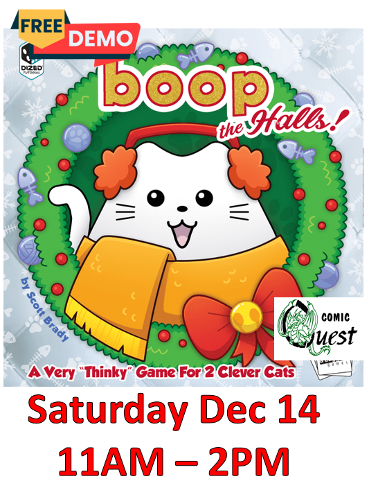 Board Game Demo - Boop the Halls | Comic Quest